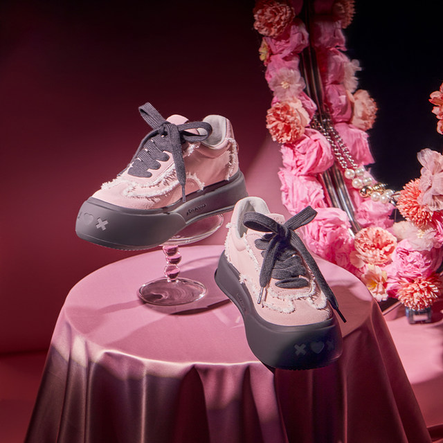 SOAP OPERA Bubble Shoes Black Pink Rainbow Dexen Shoes Thick Sole ...