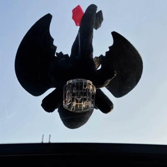 Car Toothless roof decoration doll motorcycle helmet small accessories ...
