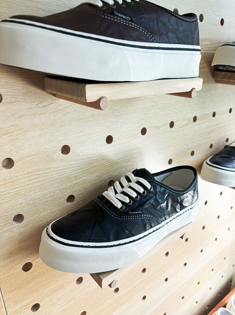 Thawada men and women same thick-soled horse leather cork midsole low ...