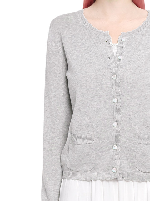 BM knitted cardigan for women 2025 new early autumn solid color ...