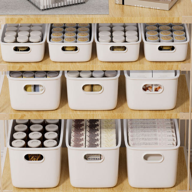 Desktop storage box, sundry cosmetics, snack storage basket, kitchen ...