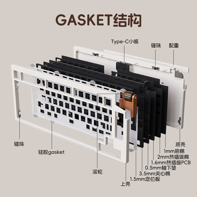 LUMINKEY75V2 mechanical keyboard Bluetooth wireless aluminum customized three-mode e-sports game ...