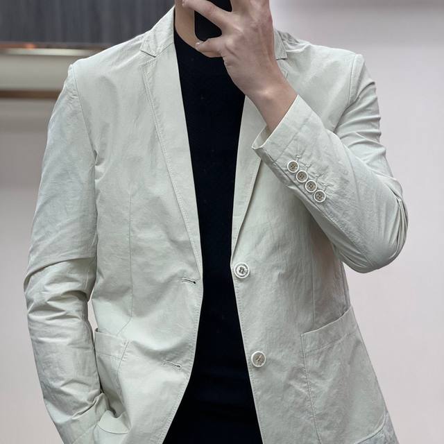 Light cooked wind, pure color, simple light suit jacket, spring and ...