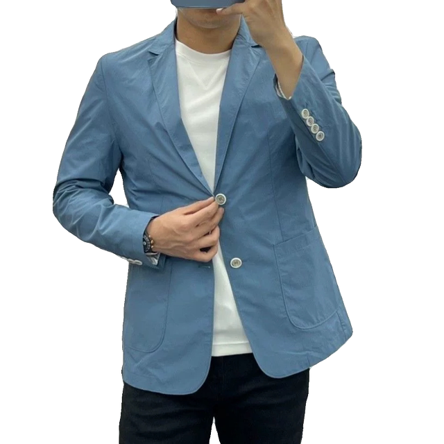 Light cooked wind, pure color, simple light suit jacket, spring and ...