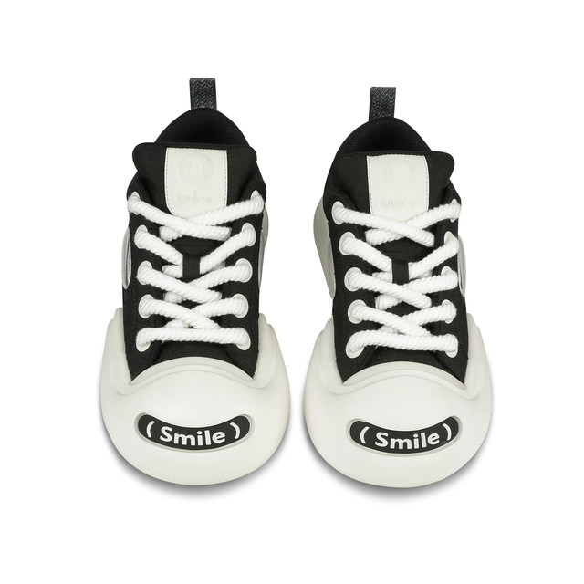 Oudersmiler open smile canvas shoes with increased thick sole, round ...