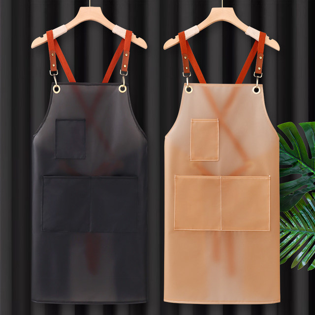 TPU waterproof apron transparent oil -proof 2024 new net red custom ...