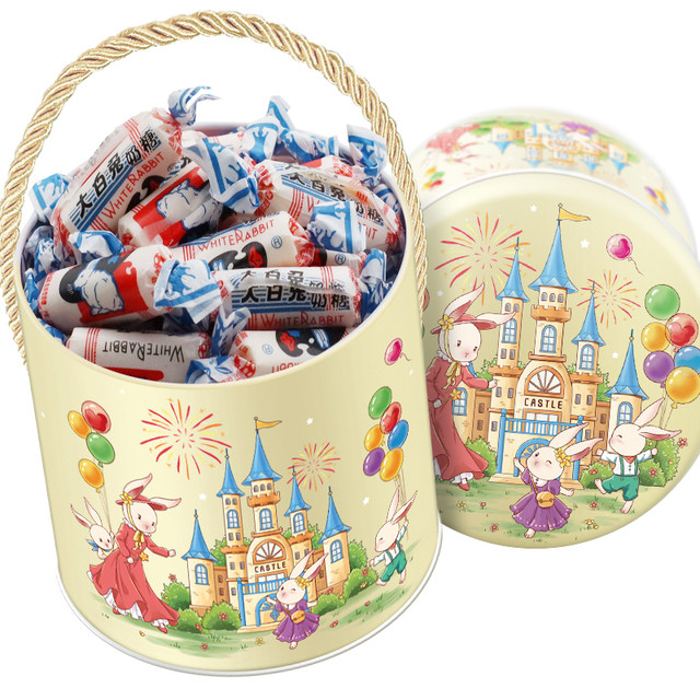 Christmas limited candy big white rabbit toffee mixed flavor gift box ...