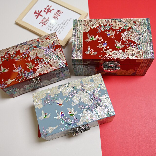 Mother-of-pearl lacquerware jewelry box shell intangible cultural ...