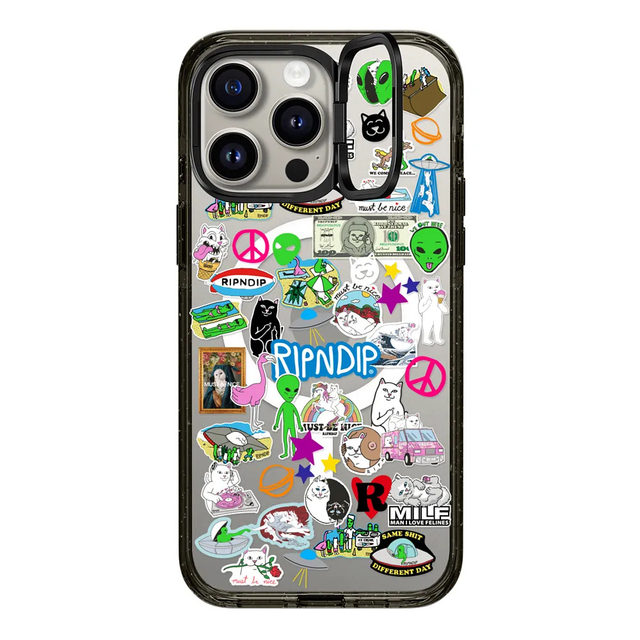 Spot RIPNDIP middle finger cat co-branded CASETiFY sticker fully ...