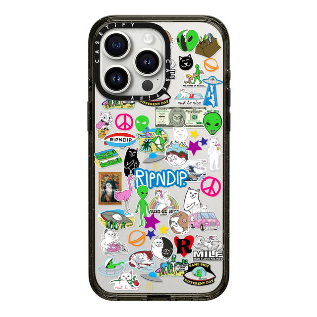 Spot RIPNDIP middle finger cat co-branded CASETiFY sticker fully ...