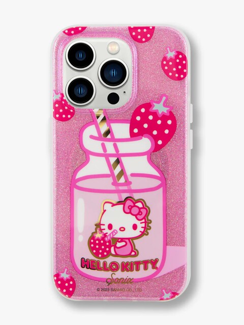 Sanrio co-branded sonix Kati cat strawberry milk bottle suitable for ...