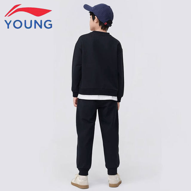 LI-NINGKID Li Ning children's sweatshirt suit autumn 2024 new two-piece ...