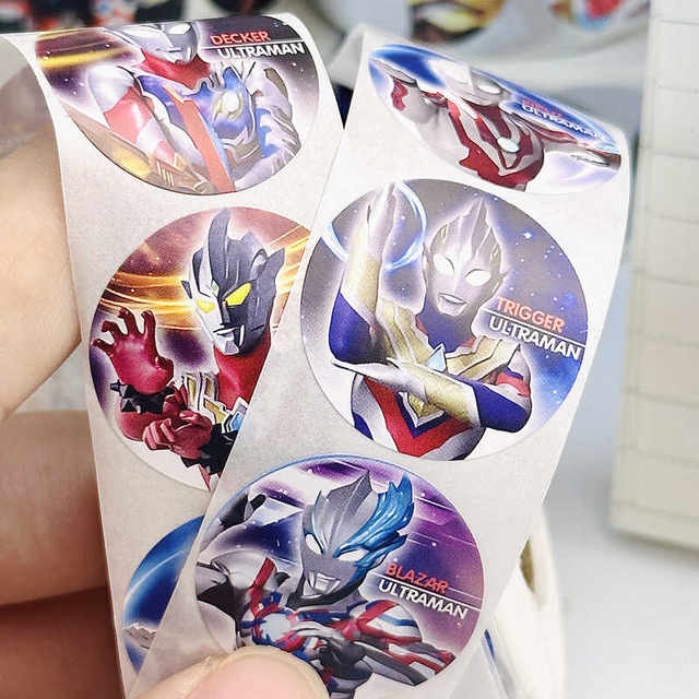 500 cases/volume Ultraman Children's Reward Sticker Kindergarten ...