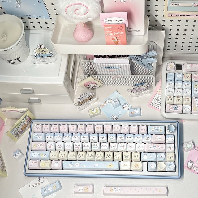 Maorbeng/Maorben MAO highly chikawa kawaii mechanical keyboard cross ...