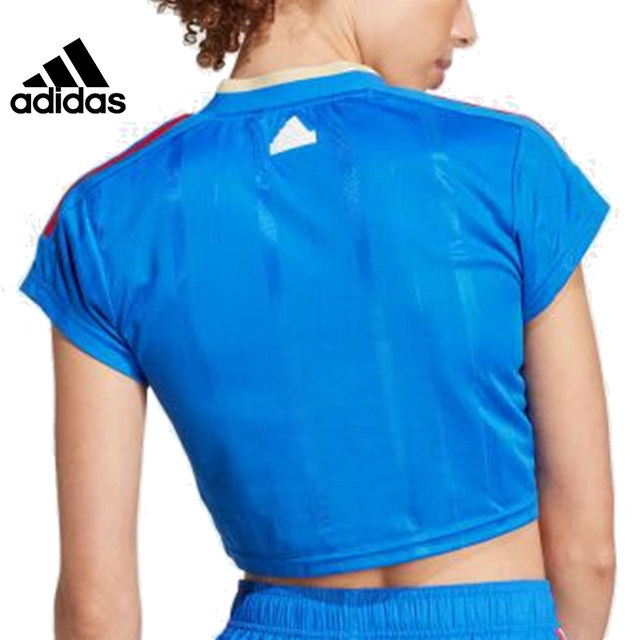 adidas Adidas Autumn Women's Sports Training Casual Short -sleeved T ...