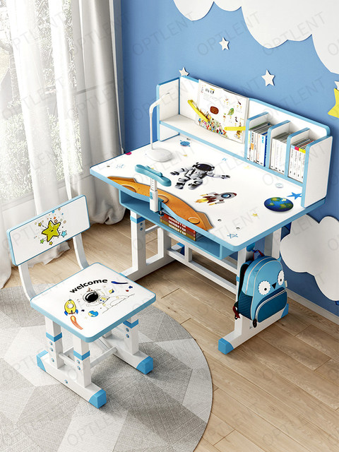 Kids Study Table Liftable Primary School Students' For Home Work Desk ...