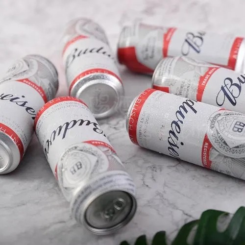 Original imported Budweiser Budweiser beer classic yellow beer can ...