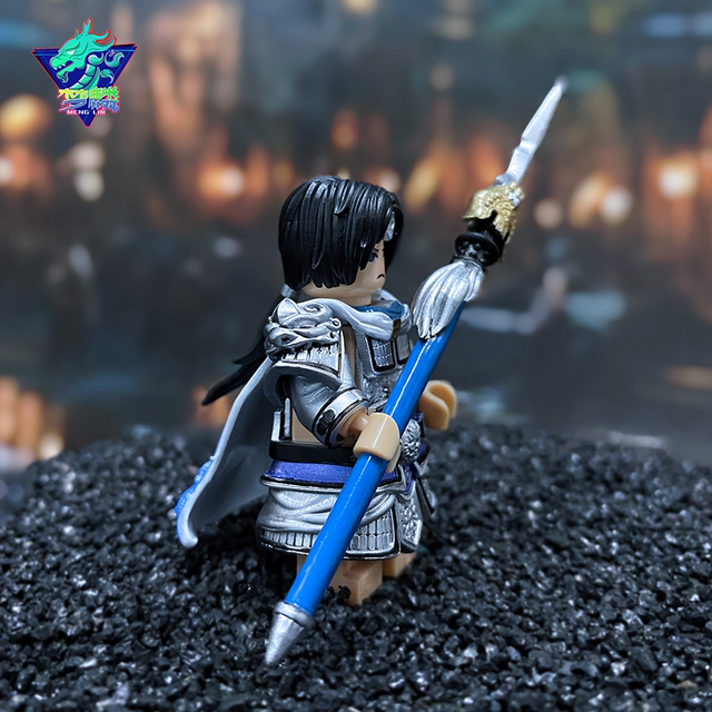 Menglin History Zhao Yun minifigure armor trendy toy figure domestic ...