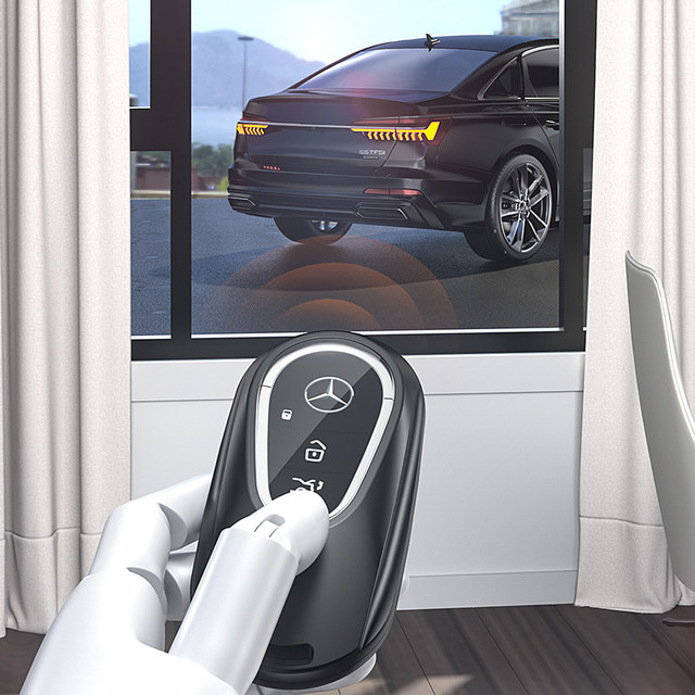 2024 Mercedes-Benz e300l key cover men's high-end 24 new e-class high-end e260 new key chain car ...