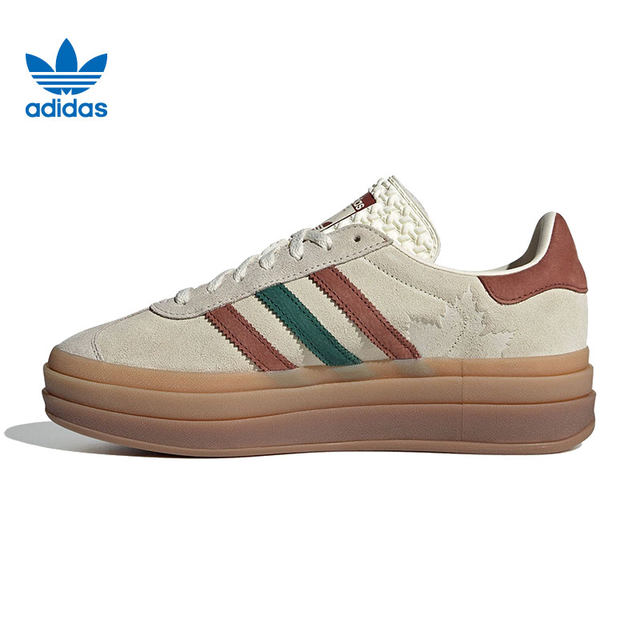 adidas Adidas clover autumn women's shoes GAZELLEBOLD sports shoes ...