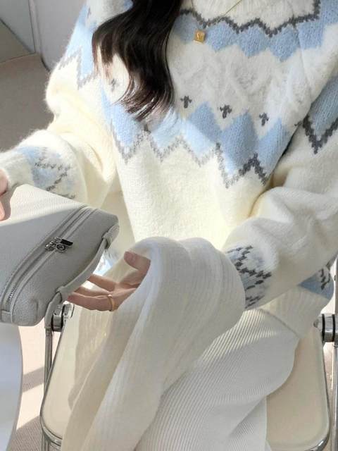 Link 2 Collection Link Sweater Cardigan Knitted Sweater Women