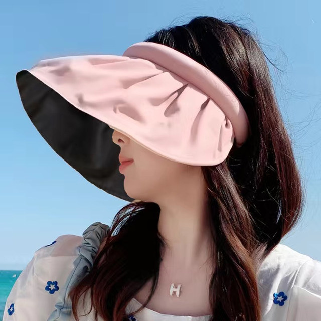 Shell hat sun hat empty top sun hat women's summer anti-UV face ...