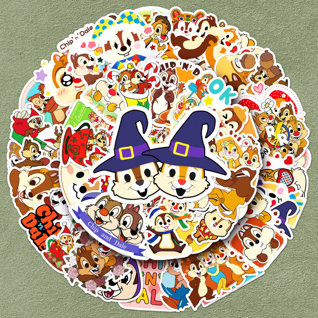 100 animated Chichi and Didi stickers chipmunk cartoon graffiti ...