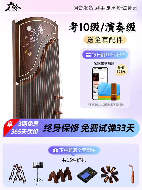 Guangyin professional grading guzheng level 10 beginners entry-level ...