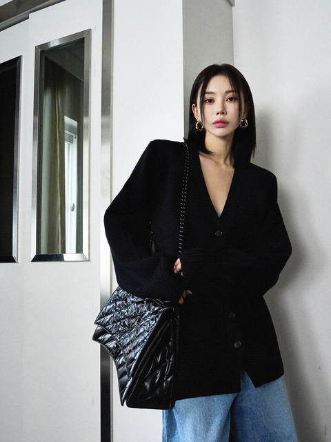 Mathieu Korean knitted cardigan jacket new style 2024 autumn and winter ...