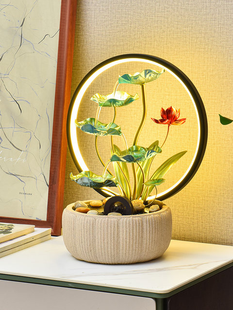 Feng Shui Wheel Simple Wealth and Water Ornaments Recirculating Water ...