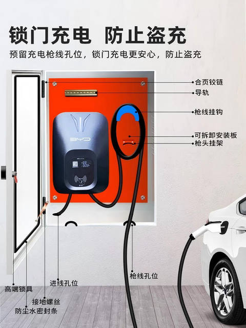 Byd Charging Pile Protection Box 7Kw Stainless Steel Household Wall ...