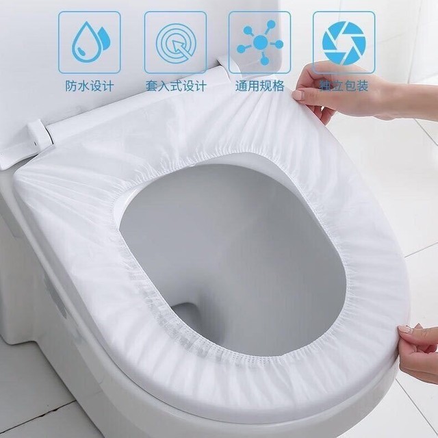 Disposable toilet mat, non-woven fabric, universal toilet seat cover ...