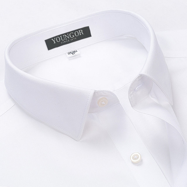 Youngor official flagship store men's long-sleeved shirt pure cotton ...