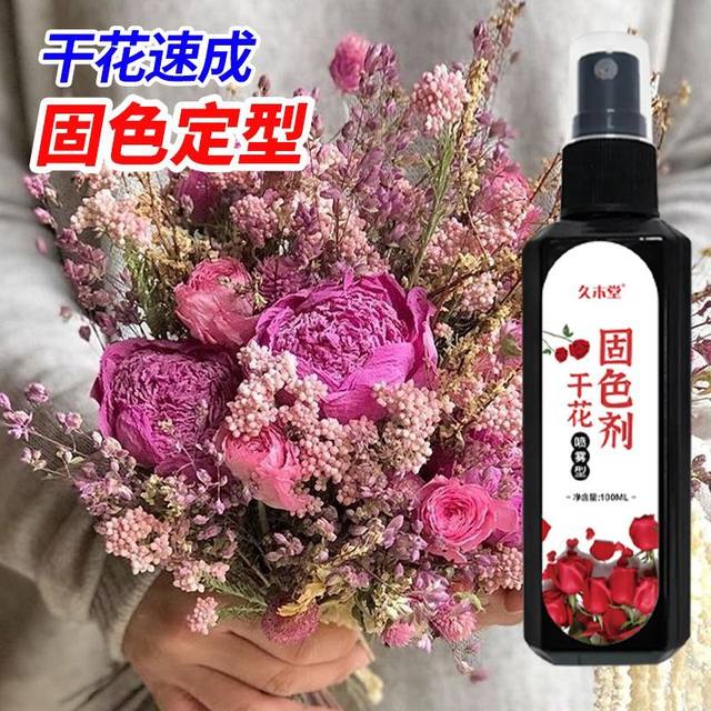 Dried flower color fixing agent, dried flower production, immortalized ...