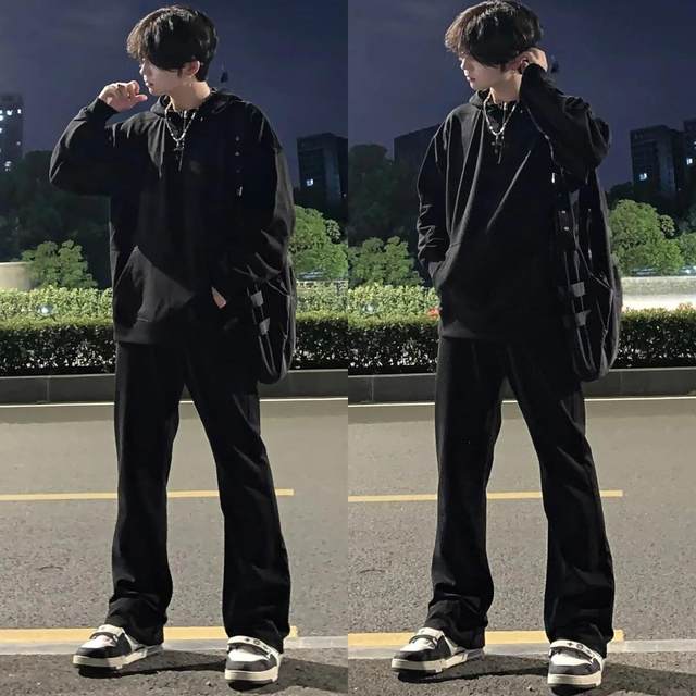 Men's 2024 new autumn clothing niche designer men's high-end jacket set ...