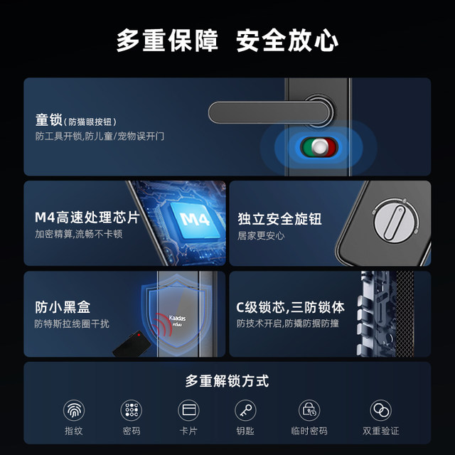 Cadiz F300 home handle electronic anti-theft magnetic card induction ...