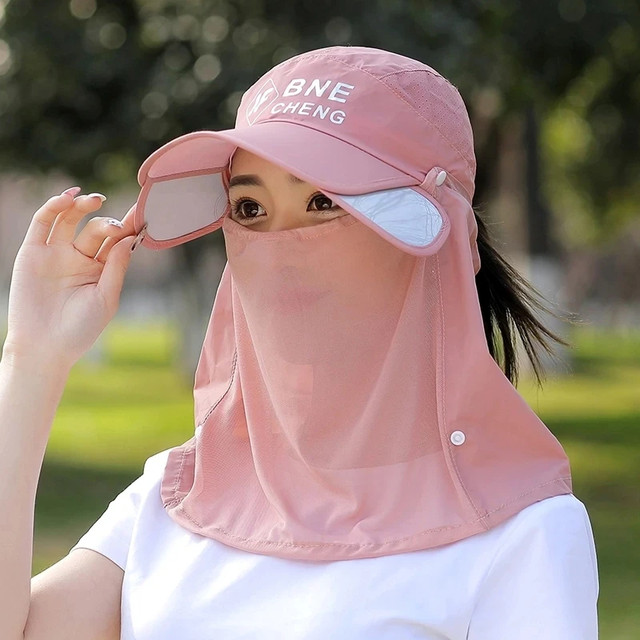 Outdoor work sun protection hat sun protection scarf integrated ...