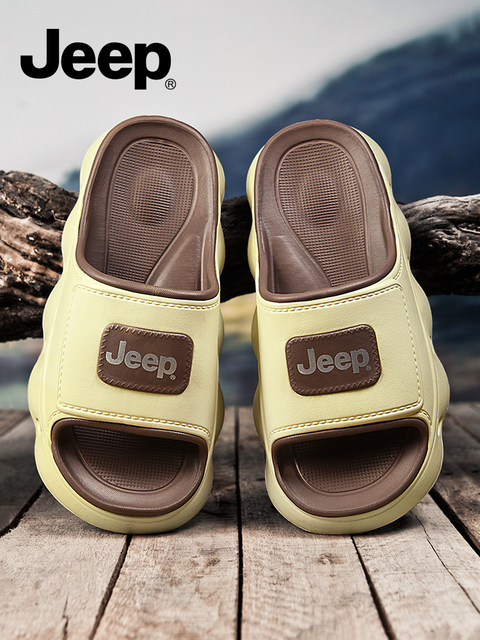 JEEP Jeep Slippers Men wear 2025 new sports sandals thick-soled ...
