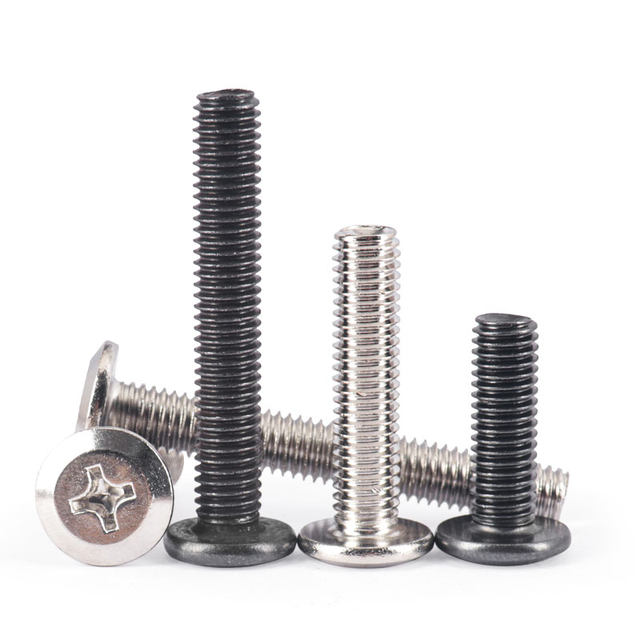 Black edge furniture screw round head bevel edge cross screw children's ...