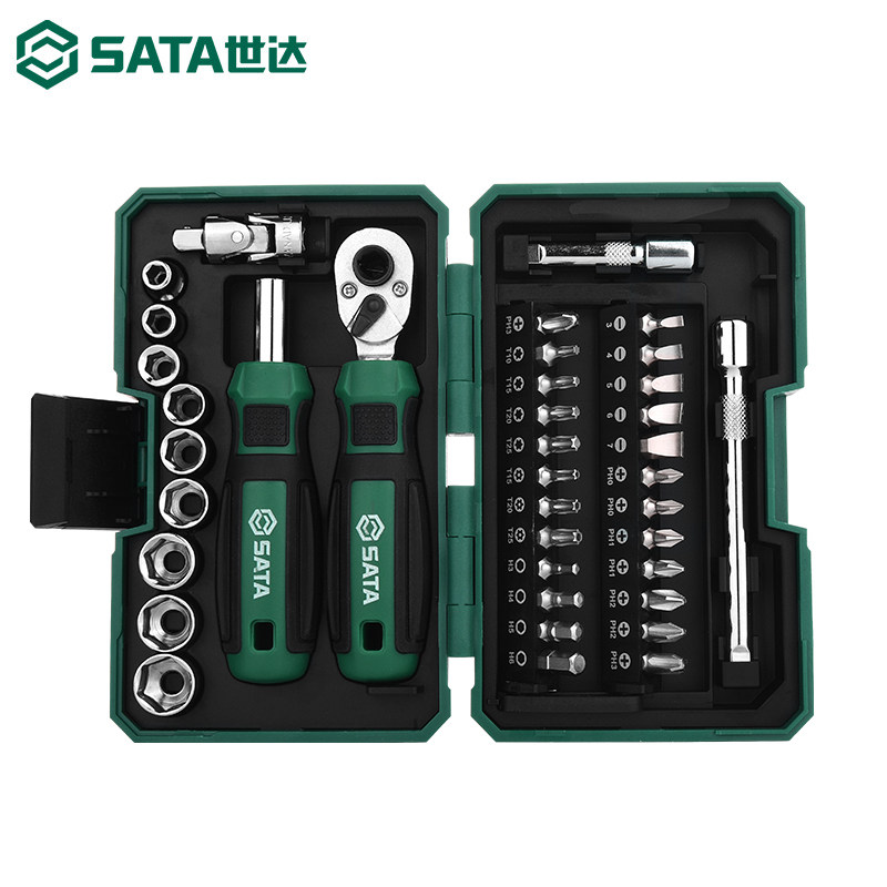 Sata 05498 38-Piece Ratchet Wrench & Screwdriver Set