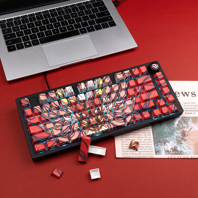 Orlon keycap original side engraved translucent PBT five-sided ...