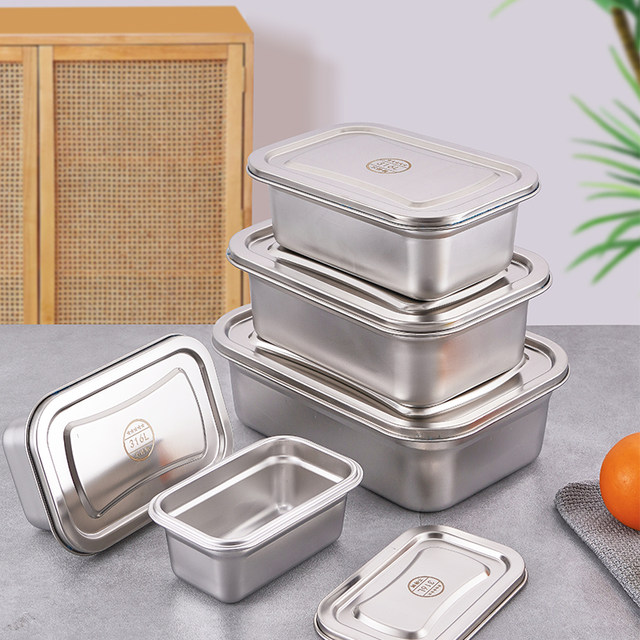316 stainless steel food box meal basin sample preservation box ...