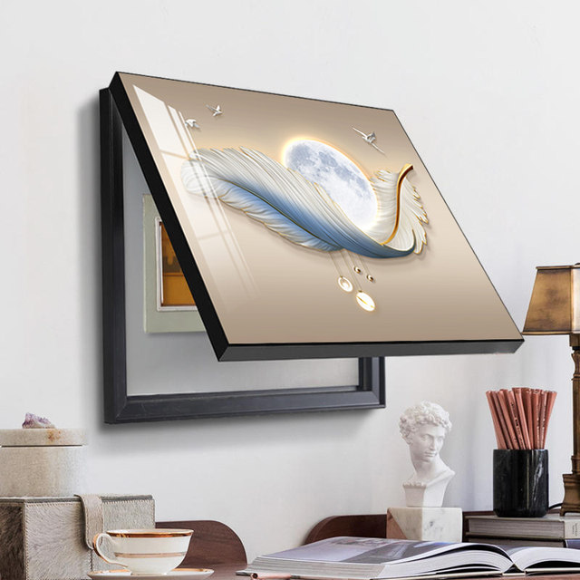 Meter box decorative painting without punching modern simple blocking ...