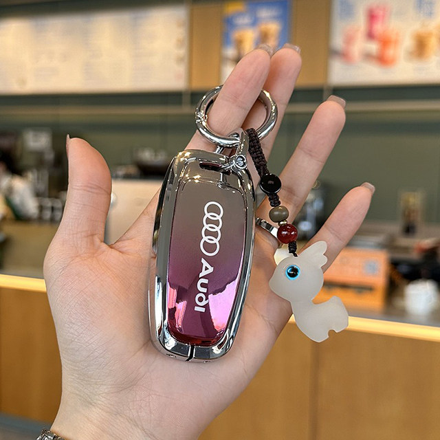 Applicable to new Audi a6l key cover q7 car a4l women q5l a7l q3 buckle q4etron bag a3 shell 25 ...
