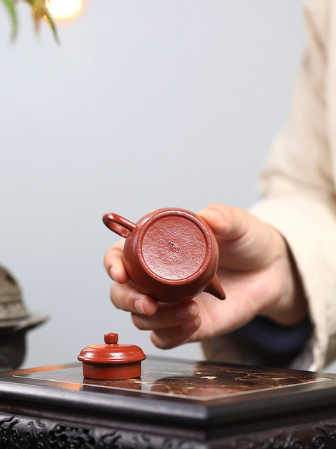 Yixing Zisha Teapot Original Ore Wrinkled Peel Zhuni Jianli Dezhong ...