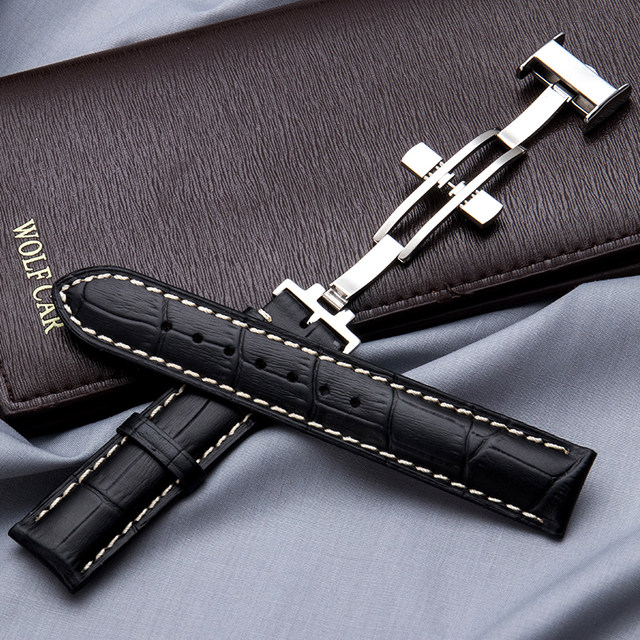 Suitable for Longines watch strap, famous craftsman genuine leather ...