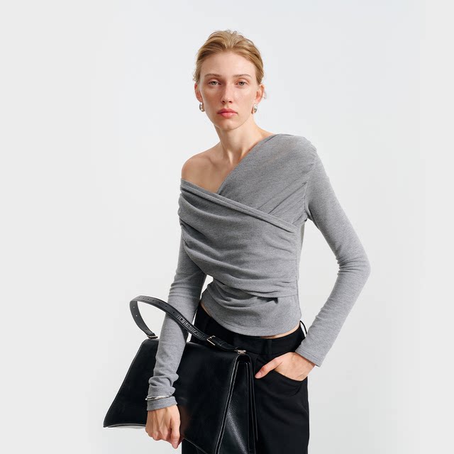 novita2024 new autumn original design cross collar exposed collarbone ...