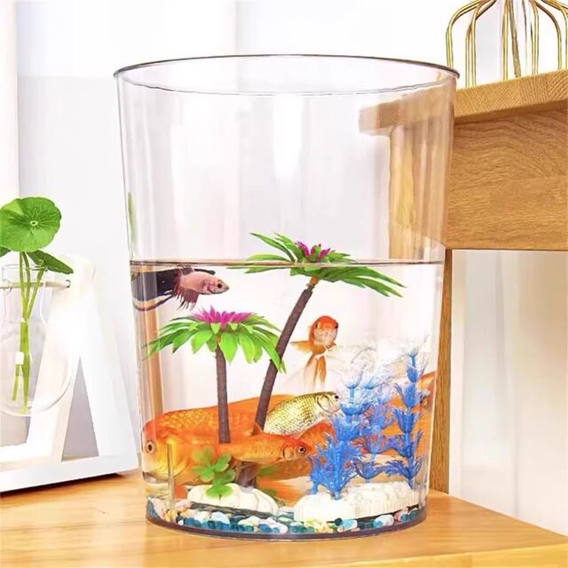 Plastic fish tank transparent imitation glass acrylic fish tank ...