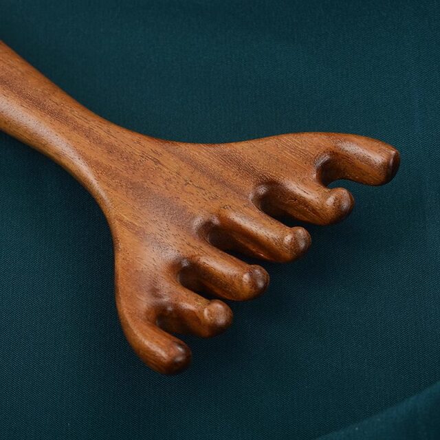 Head massage claw, imitation wood antlers, scalp meridian comb ...