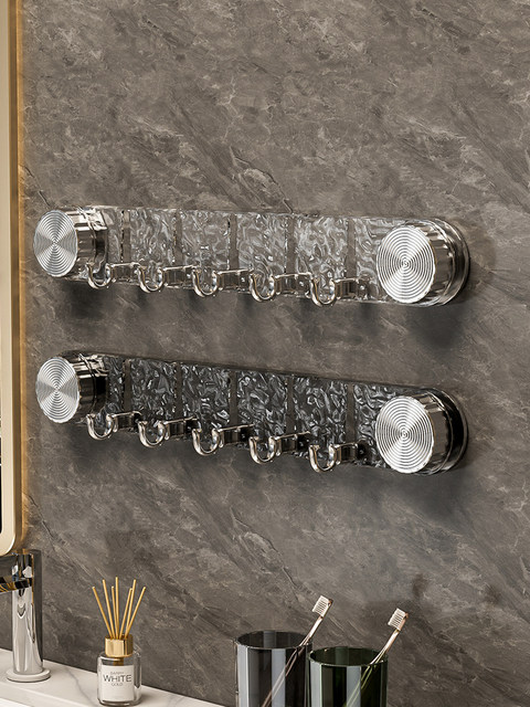 Light luxury suction cup hook, powerful bathroom toilet hook, no ...